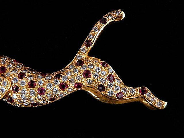 DIAMOND LEOPARD BROOCH 2034jc500 - Etsy