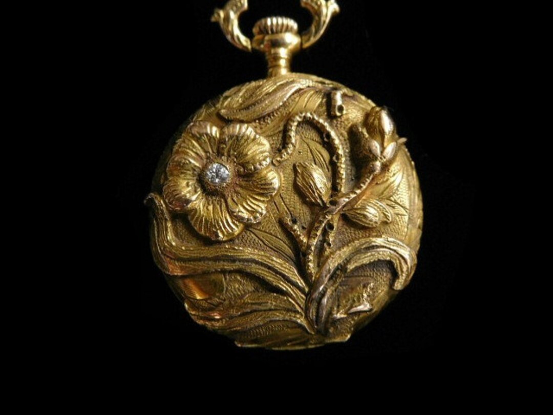 DIAMOND POCKET WATCH - 7114B3972 - Etsy