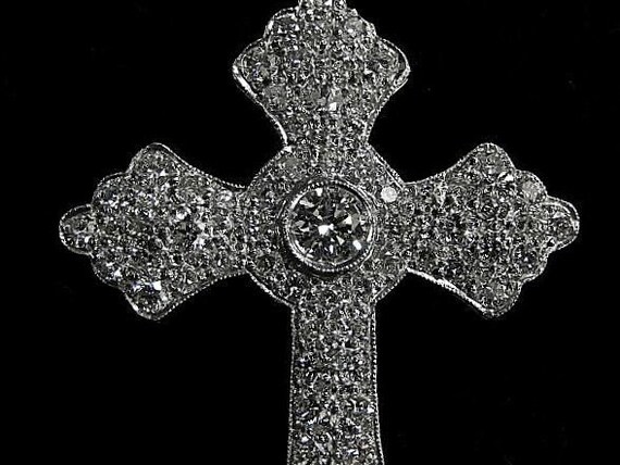 PLATINUM DIAMOND CROSS 3443en207 - Gem