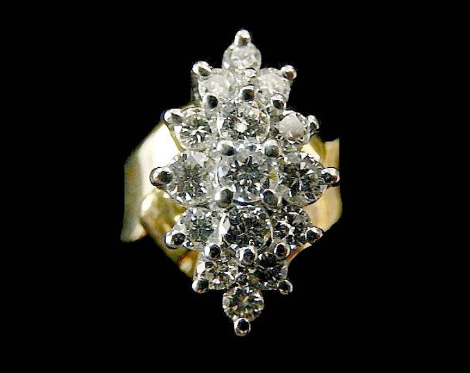 DIAMOND WATERFALL RING 3406ek116 - Etsy