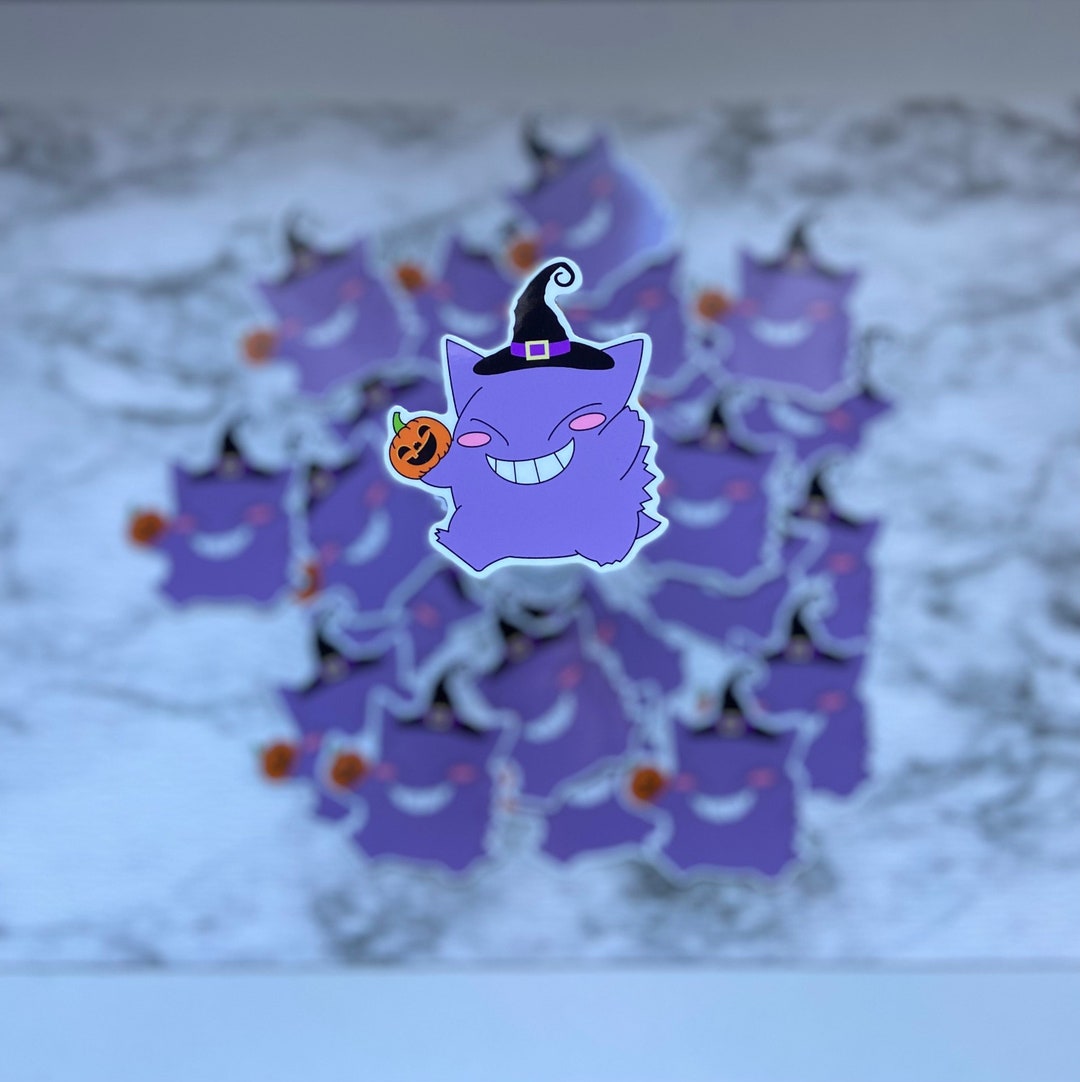 Halloween Gengar Sticker - Etsy