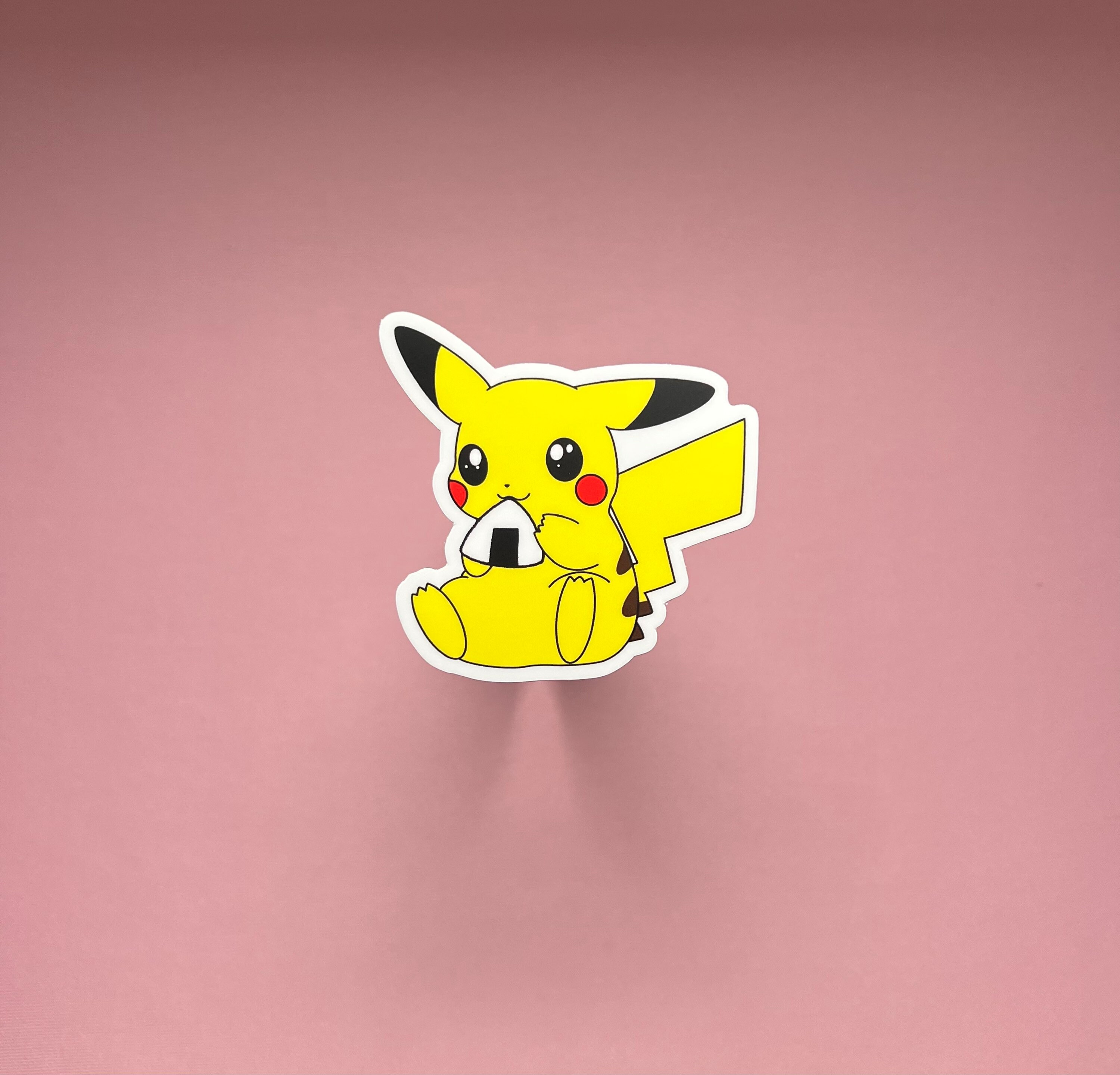 Pikachu Rice Ball Sticker - Etsy