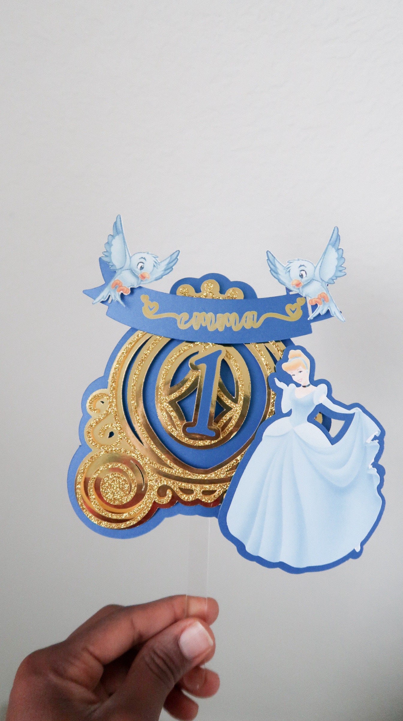 Personalized Cinderella Cake Topper: Princess Party Decor - Etsy