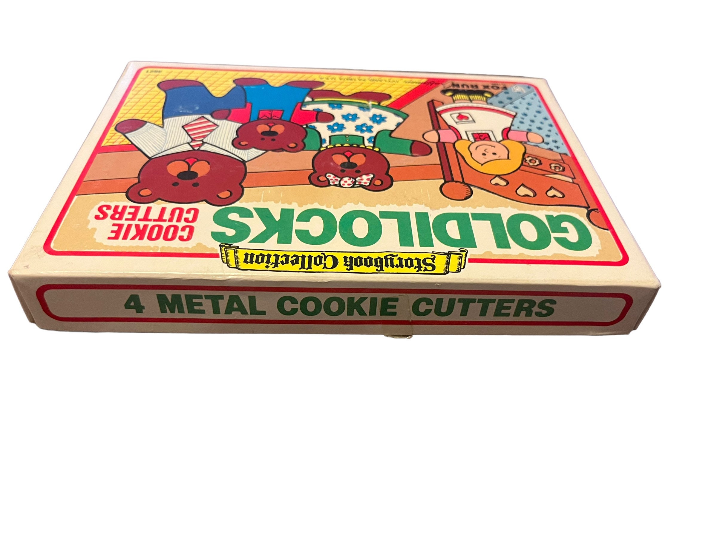 Vintage 1985 Storybook Collection Goldilocks Metal Cookie Cutters fox ...