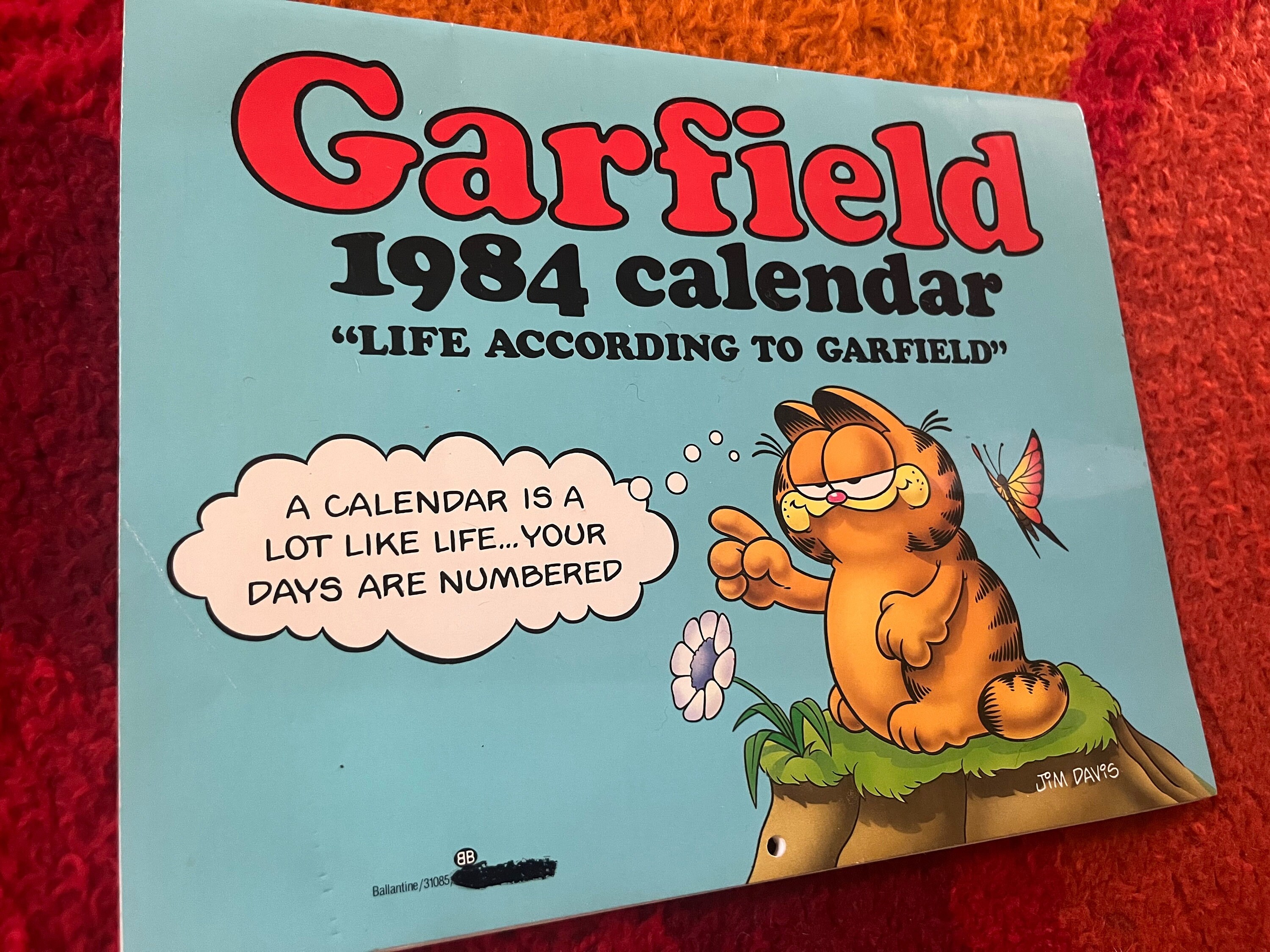 1984 Garfield Calendar - Etsy