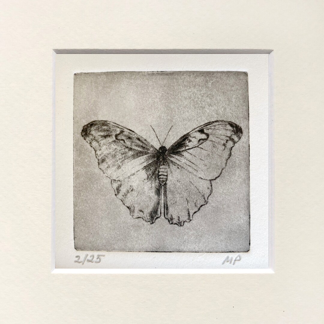 Handmade Butterfly Etching: Signed Limited Edition Art Print - Etsy