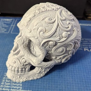 Filigree Skull Deck Box - Etsy