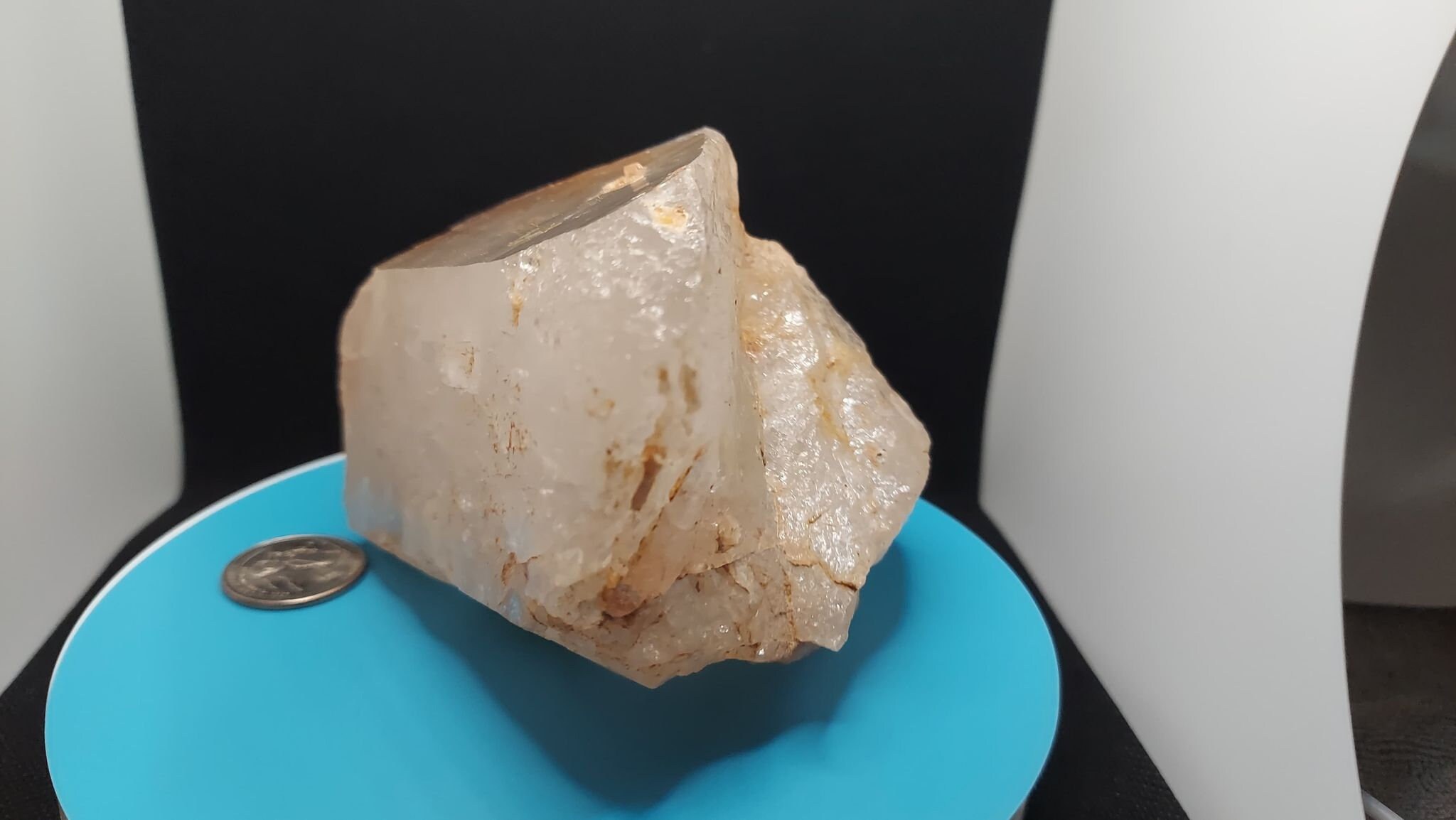 Large Broken Point Quartz Crystal With Clay Inclusions - Etsy
