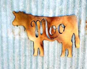 Moo cow Sign - Etsy