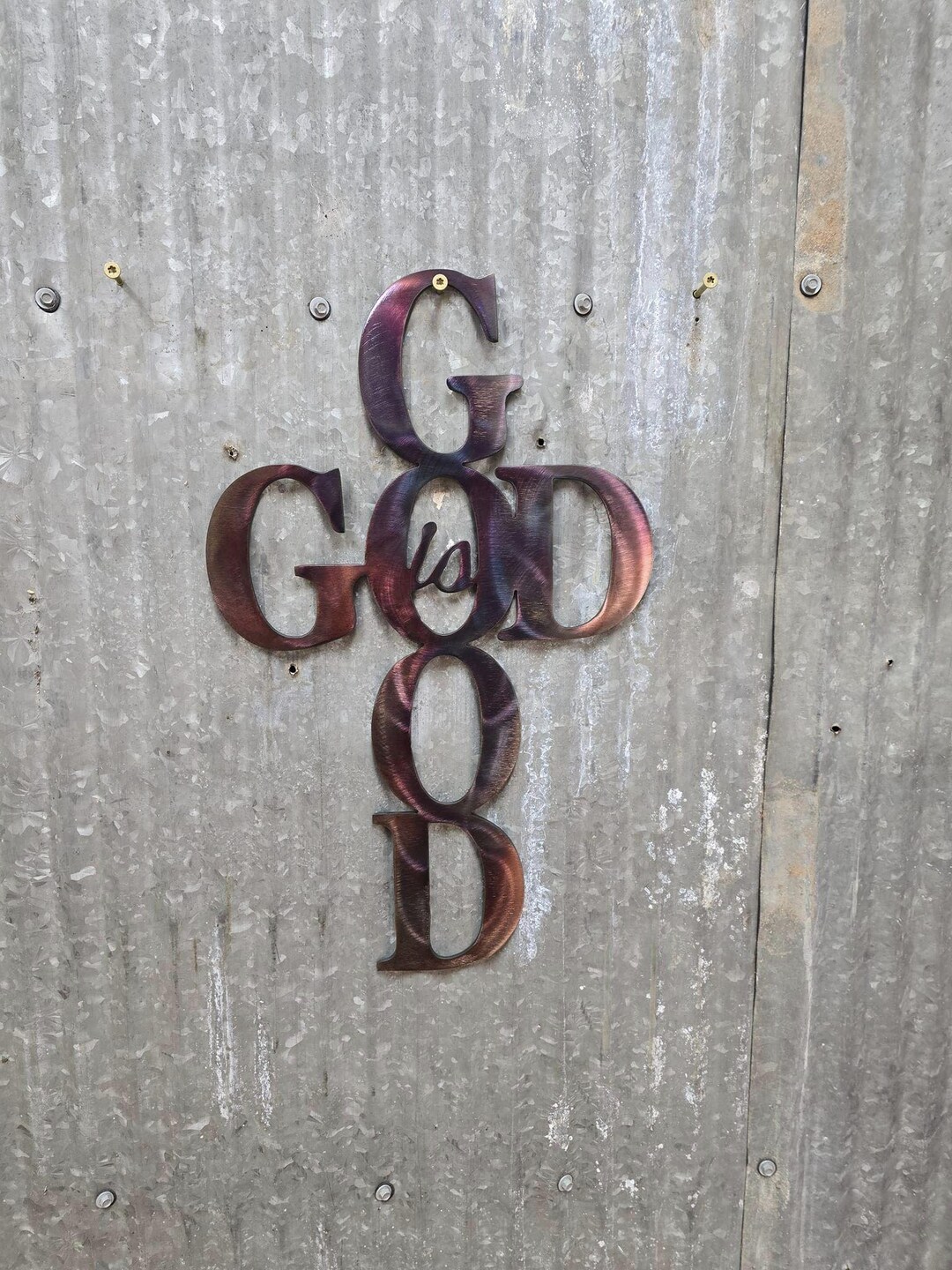 God is Good Metal Sign- Metal Art - Wall Decor- Metal Wall Art - Etsy