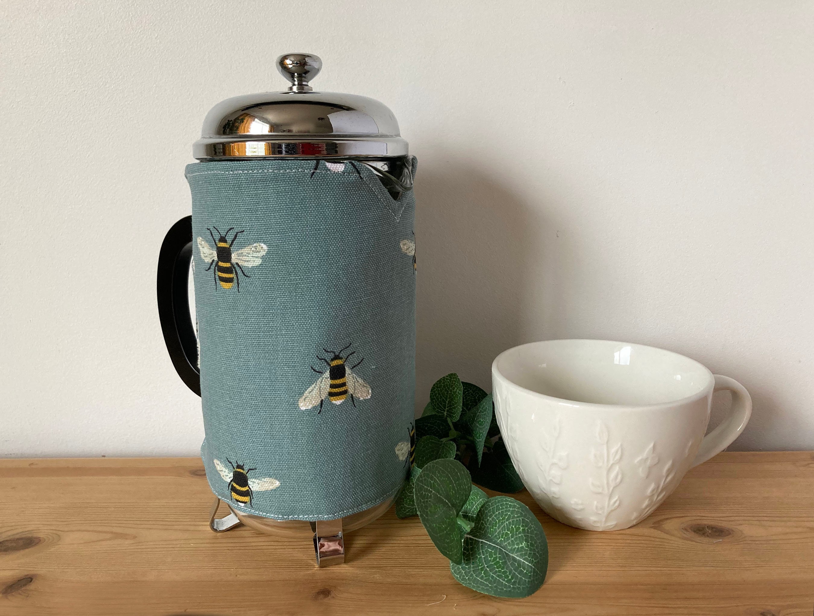 Handmade Reversible Cafetiere Cover French Coffee Press Cosy I Sophie ...