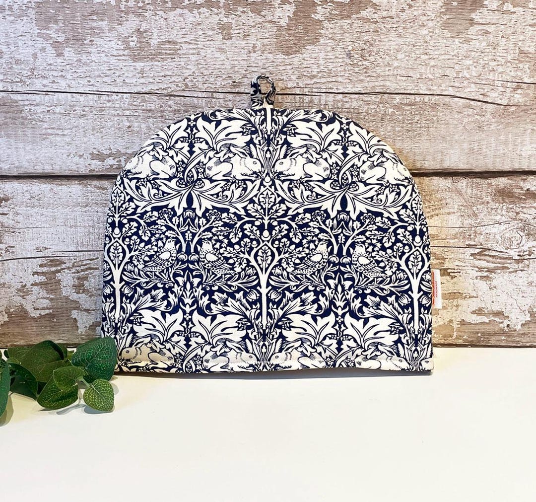 William Morris Brer Rabbit Handmade Tea Cosy L Brother Rabbit L Navy ...