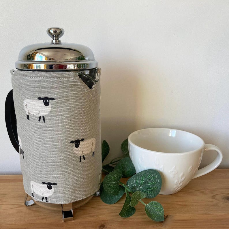Handmade Reversible Cafetiere Cover French Coffee Press Cosy I Sophie ...