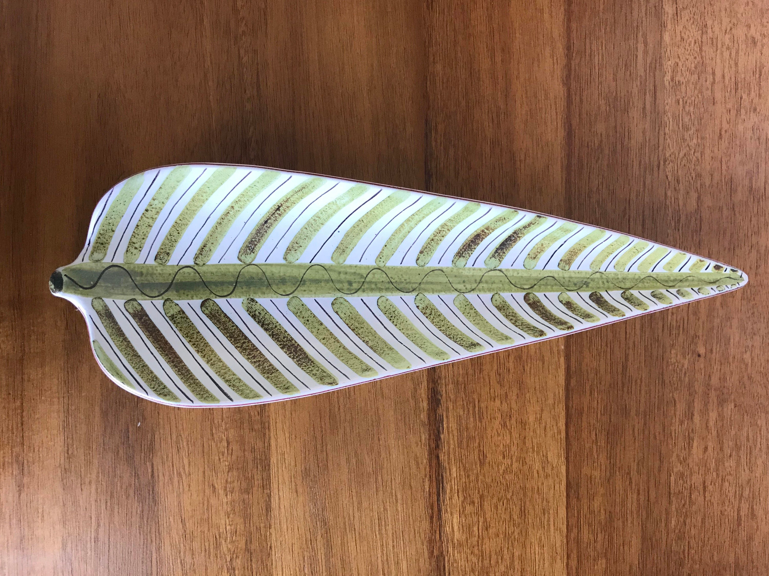 Stunning Collectible Leaf Shaped Bowl With Hand Painted Leaf - Etsy