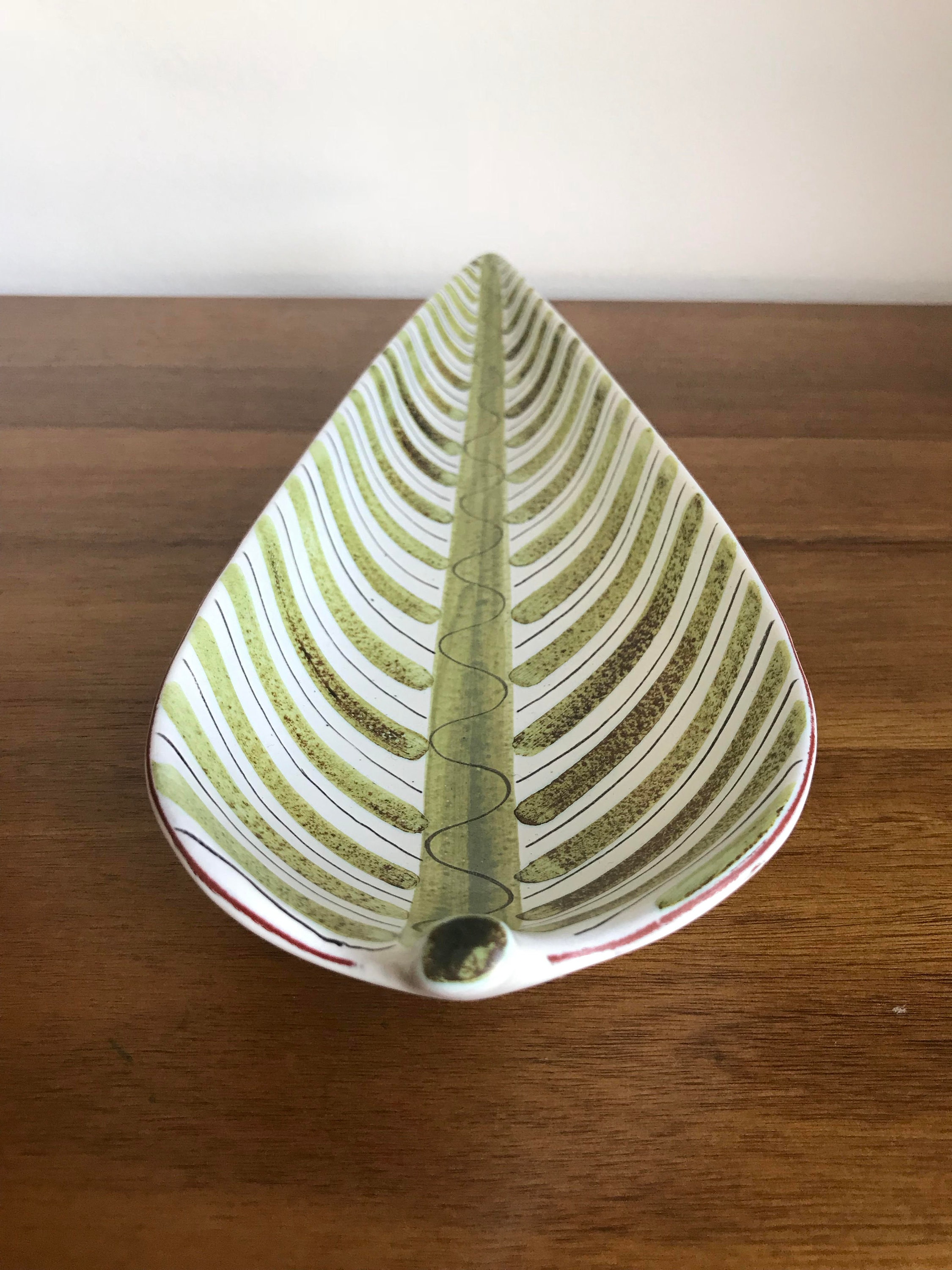 Stunning Collectible Leaf Shaped Bowl With Hand Painted Leaf - Etsy