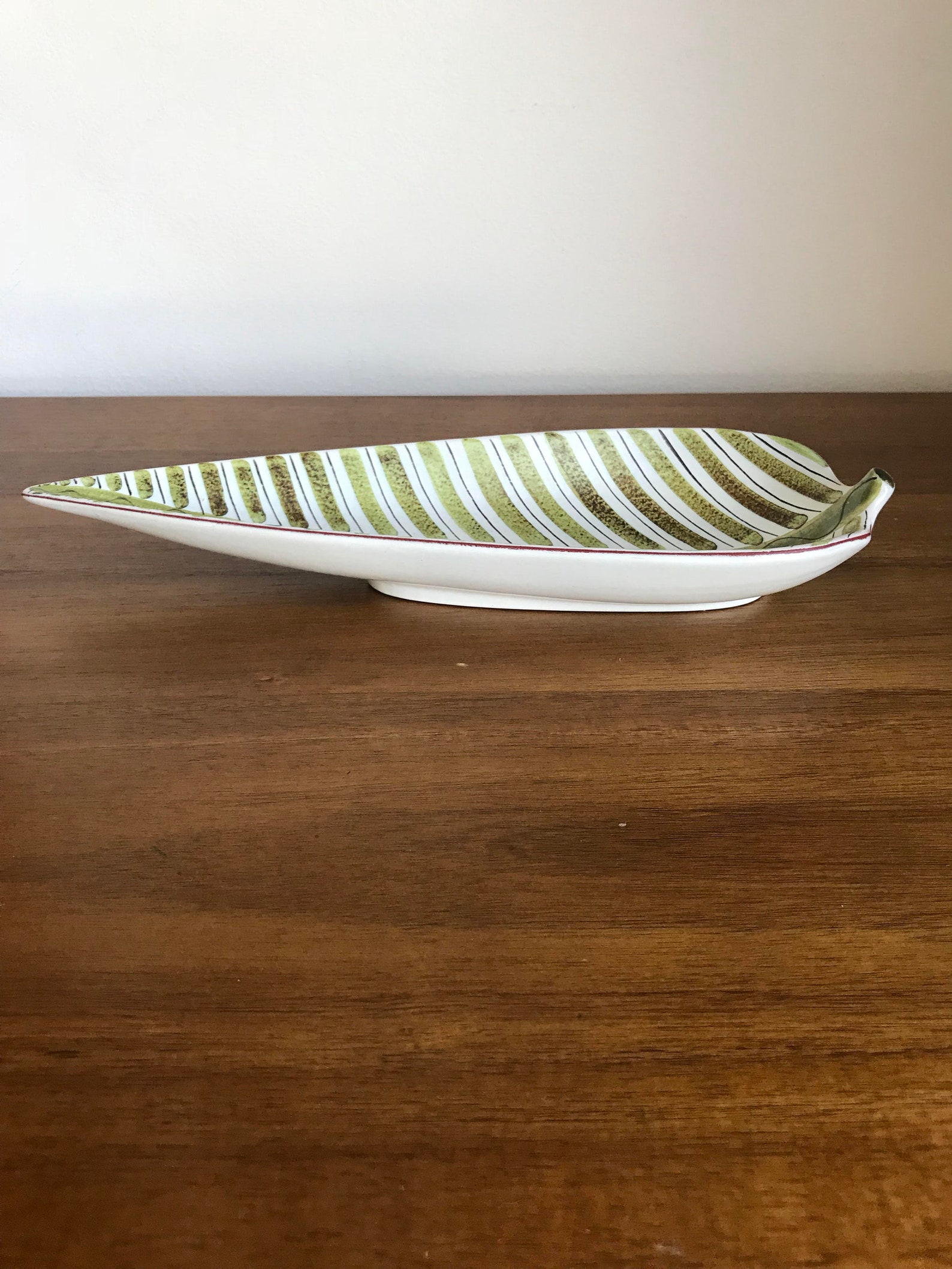 Stunning Collectible Leaf Shaped Bowl With Hand Painted Leaf - Etsy
