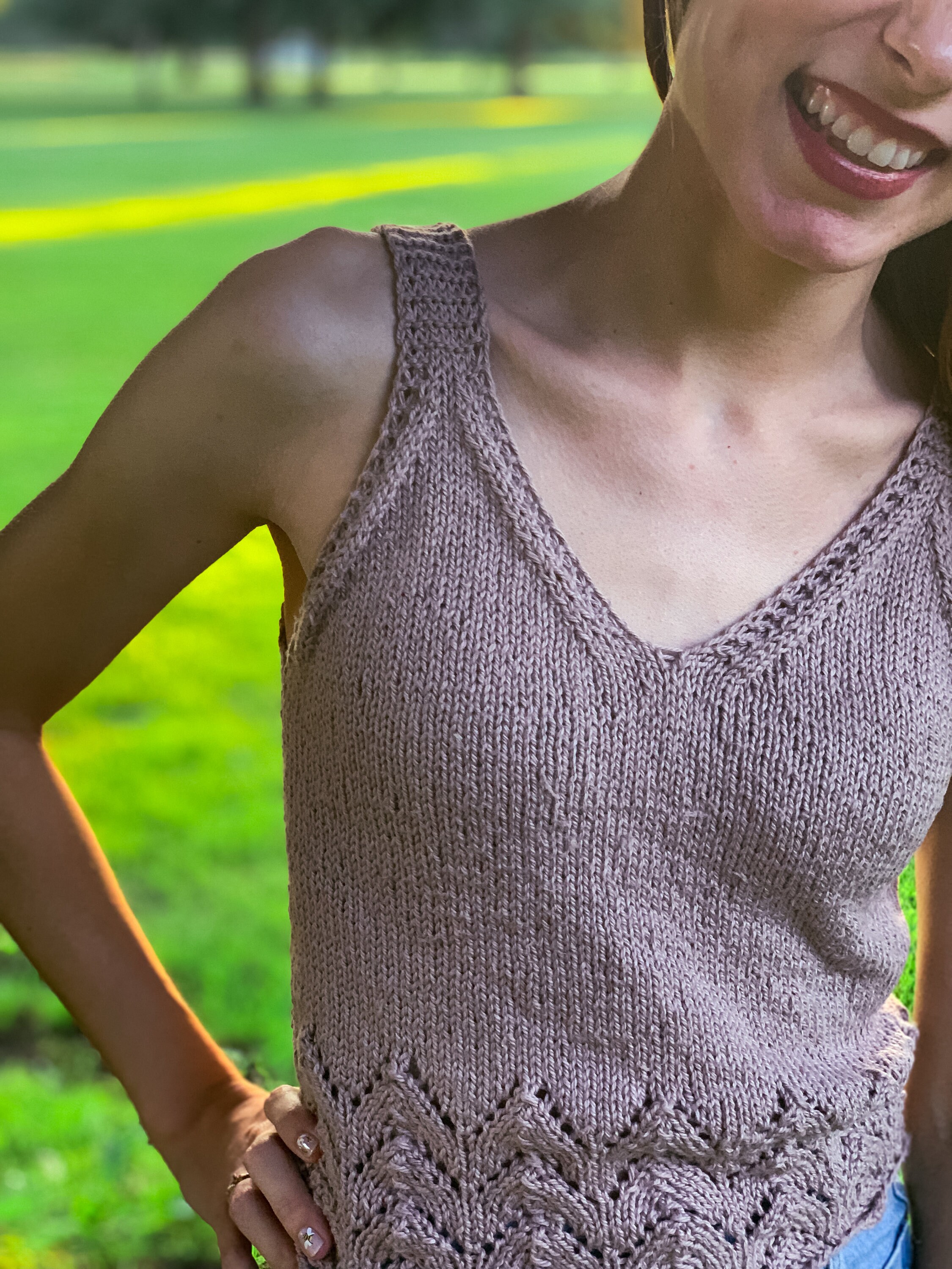 KNITTING PATTERN Summer Air Crop Pattern, Knit Tank Top Pattern - Etsy