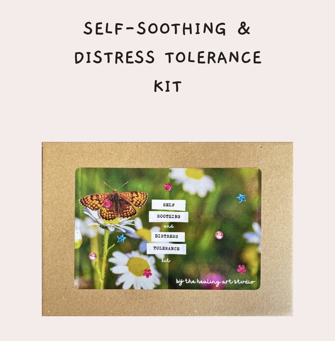 Self Soothing and Distress Tolerance DBT Kit Art Therapy Self Harmer ...