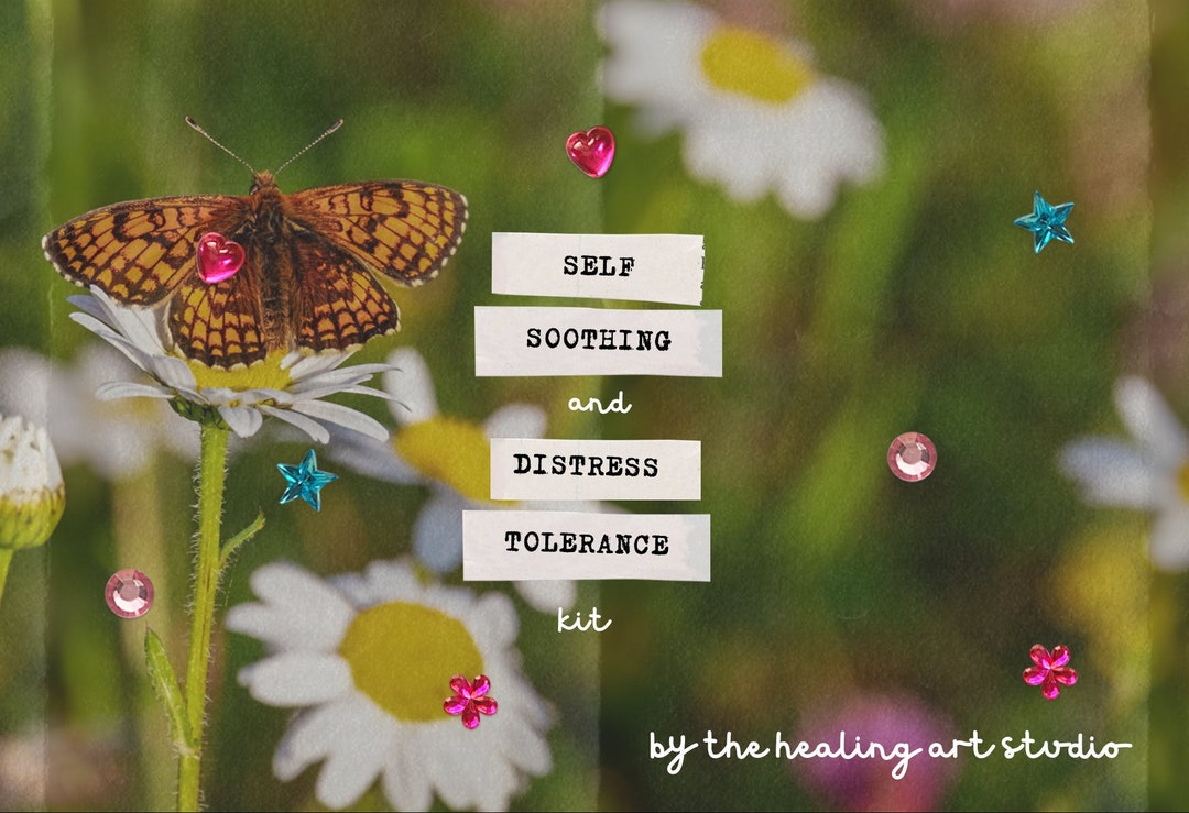 Self Soothing and Distress Tolerance DBT Kit Art Therapy Self Harmer ...