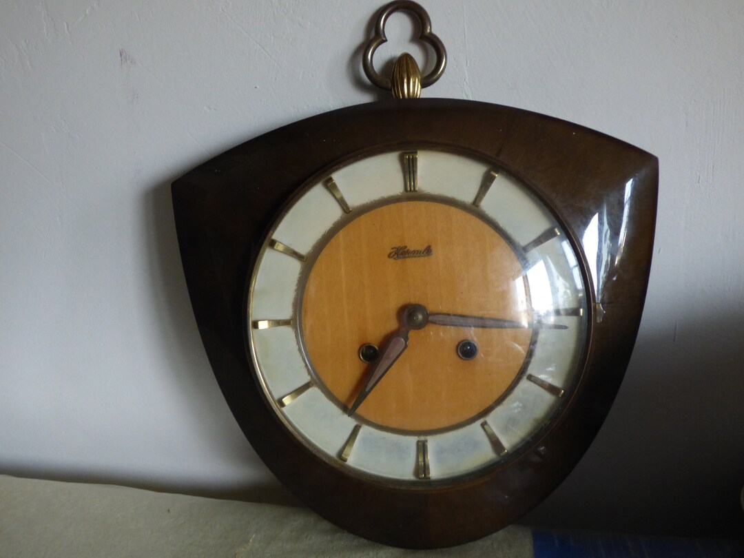 Franz Hermle & Sons German Vintage Wall Clock MADE IN GERMANY Soft ...