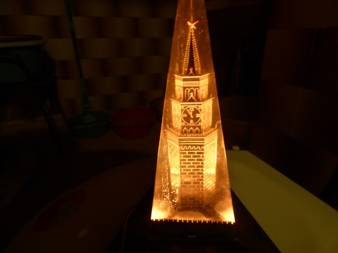 Vintage Night Lamp kremlin of the USSR soviet - Etsy