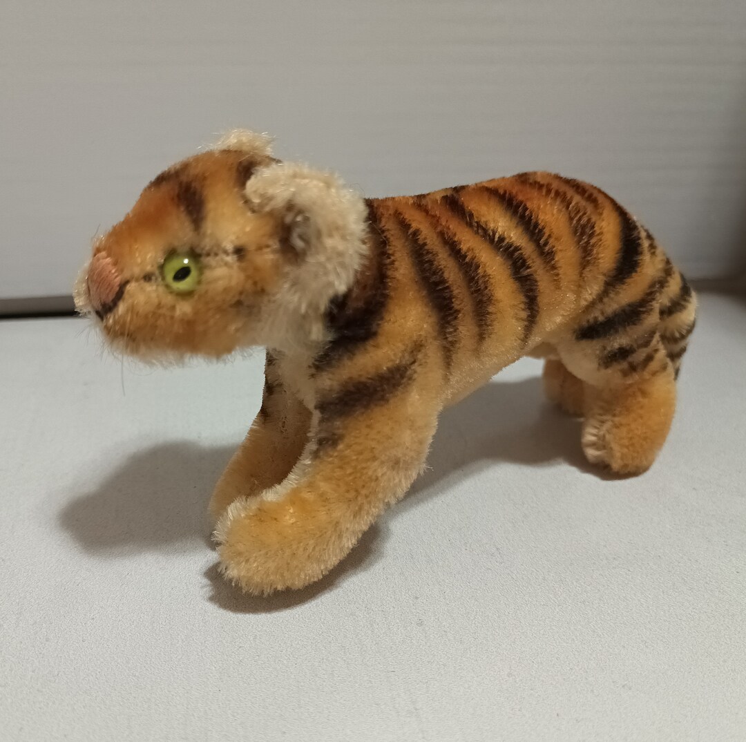 Vintage 1950's Steiff Miniature Mohair Tiger Figurine Collectible ...