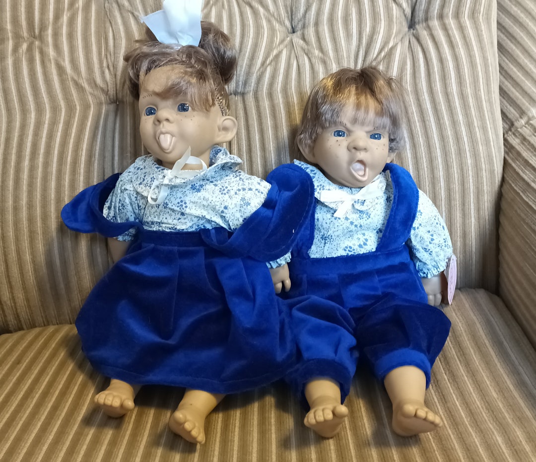 Spanish Rare and Cool Set Lot Two Doll JUMACO Munecas,funny Scary Non ...