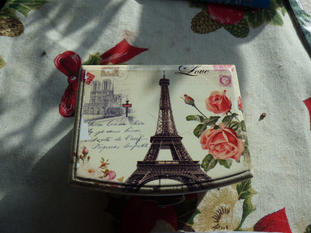 Small Eiffel Tower Jewellery Box Paris Trinket Jewelry Box - Etsy