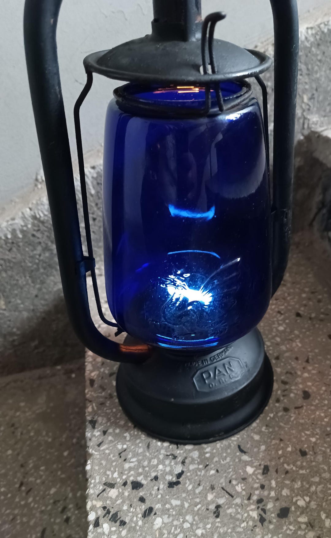 Extremely Rare Kerosine Lantern PAN 669 in Working Conditions Turkish Blue Dragon Globe RRR Rare ...