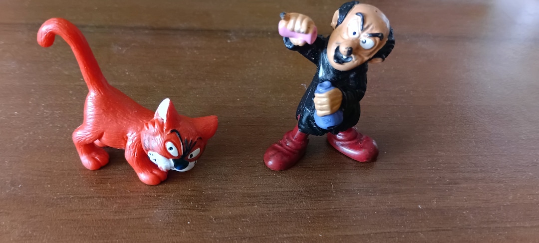 Schleich Peyo Smurfs Gargamel & Azrael Cat PVC Toy Figure Dual - Etsy
