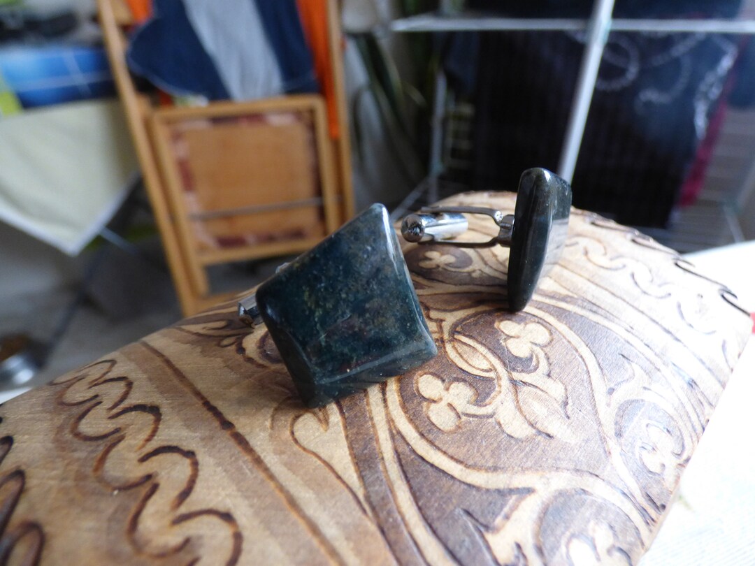 Piedra cufflink vintage cufflink set cufflink guff link small cuff link ...