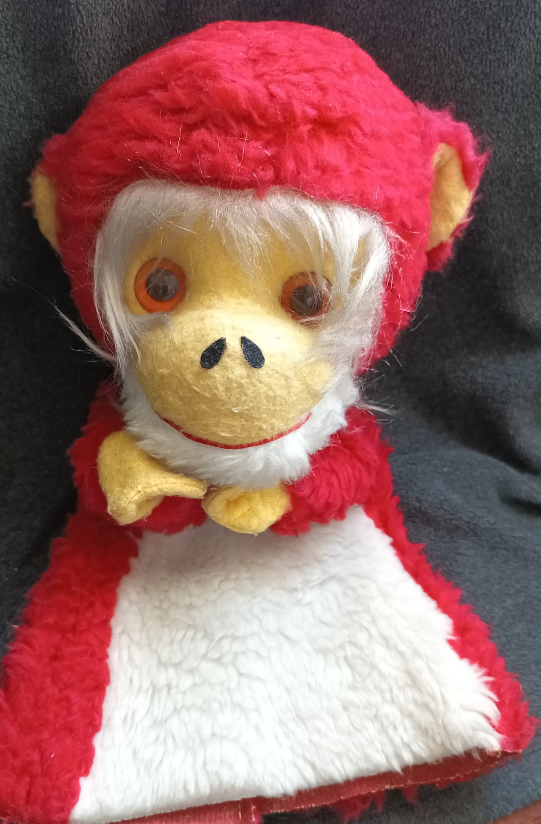 Hand Doll for Theatre Puppets Red White Monkey - Etsy