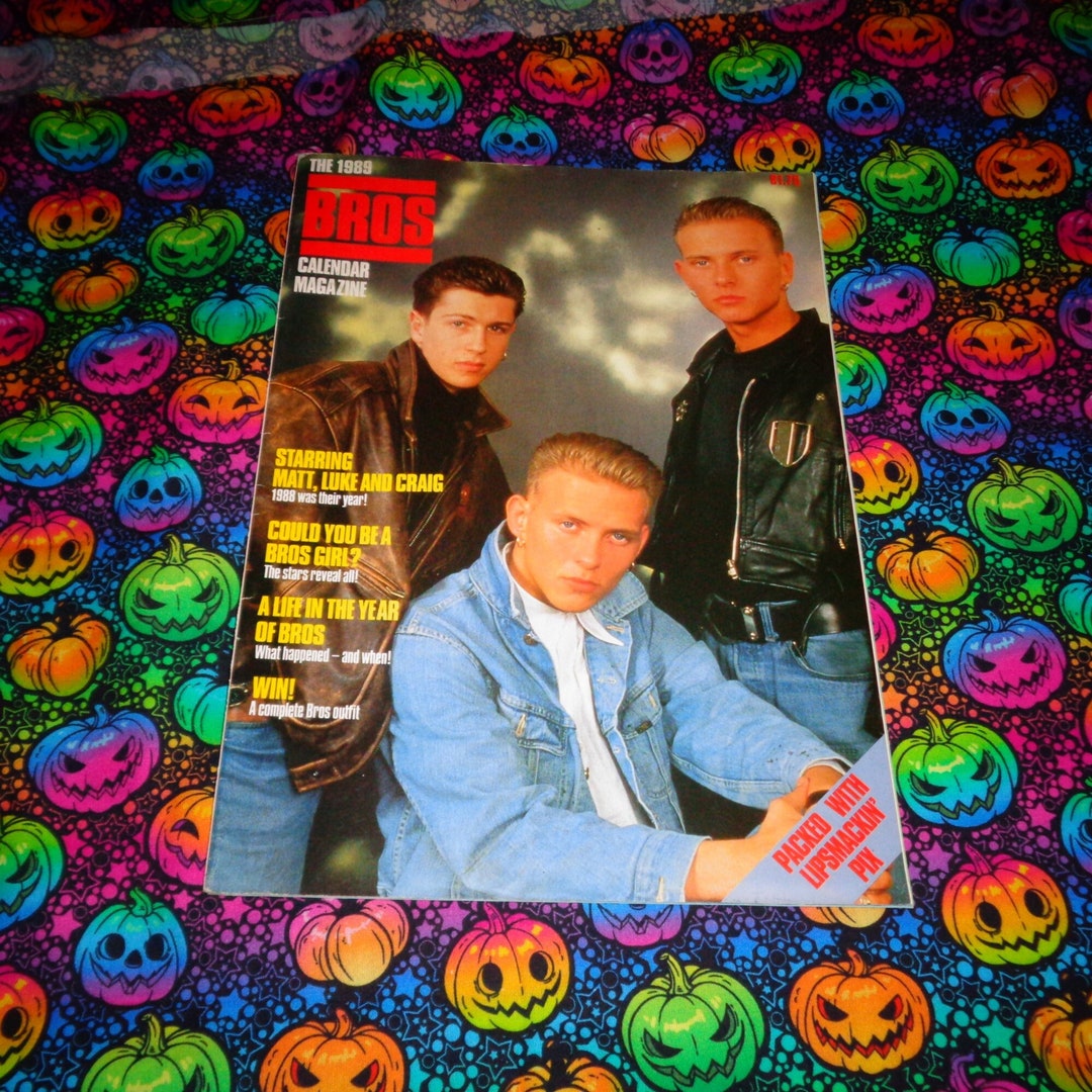 Bros 1989 Calendar Magazine Music Memorabilia Collectable - Etsy