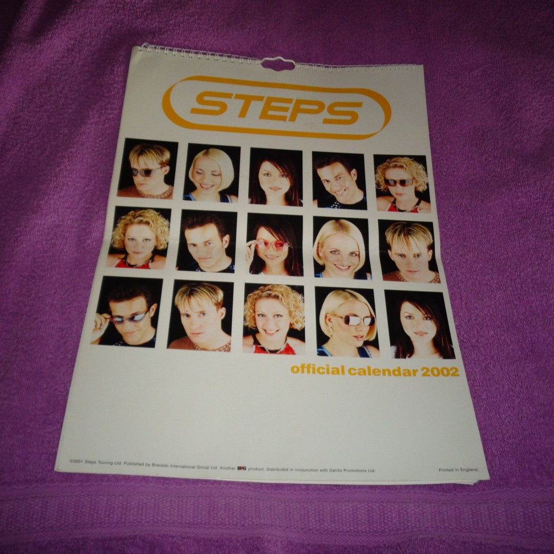 Steps Official 2002 Calendar Music Memorabilia Line Dancing British Pop ...