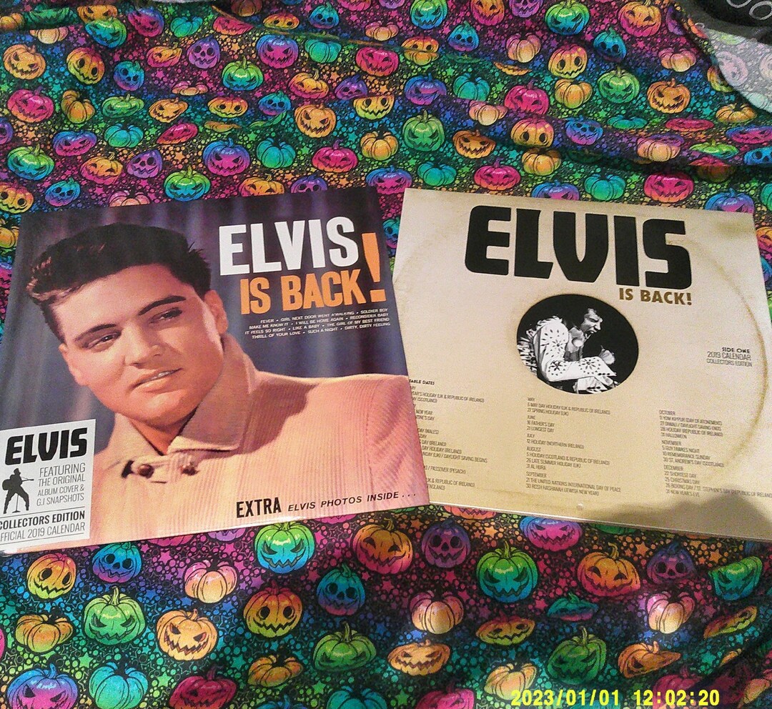 Rare Official Elvis Presley Collector's Edition 2019 Square Calendar ...