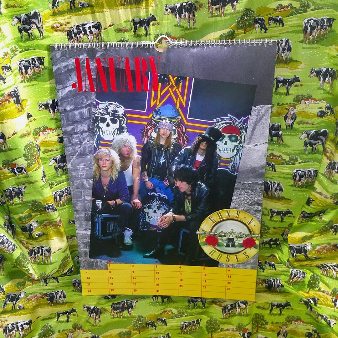 Rare Official Guns N' Roses 1990 Danilo Calendar Music Memorabilia ...