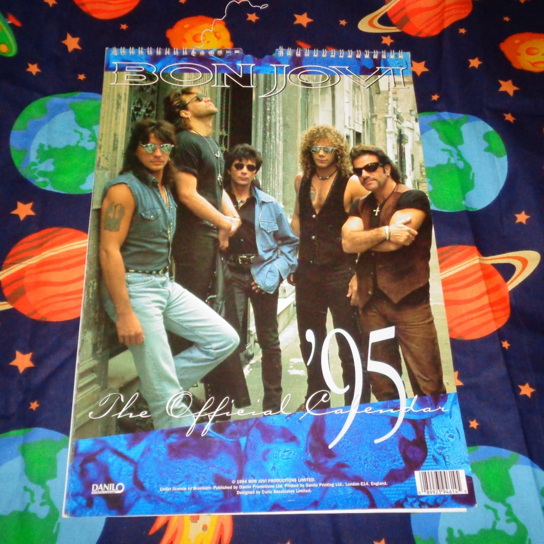 Bon Jovi the Official 1995/2023 Calendar by Danilo Music Memorabilia ...
