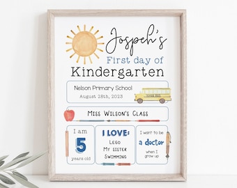 Editable Back to School Sign, First/last Day of School Sign, Printable ...