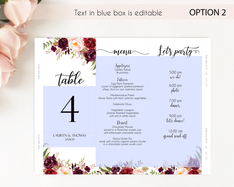 Triangle Table Numbers Three-sided Table Numbers Menu | Etsy
