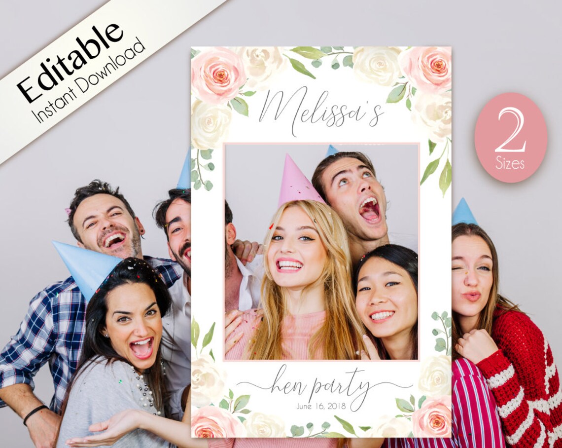 Hen Party Photo Prop Photo Prop Frame Hens Prop Frame Photo - Etsy