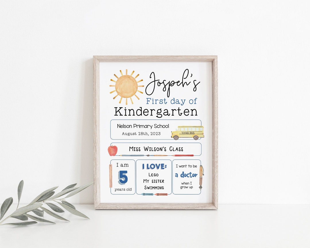 Editable Back to School Sign 2025, First/last Day of School Sign ...