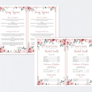 Editable LDS Baptism Program, Poster Baptism, Choose the Right, I Love to See the Temple, Dusty ...