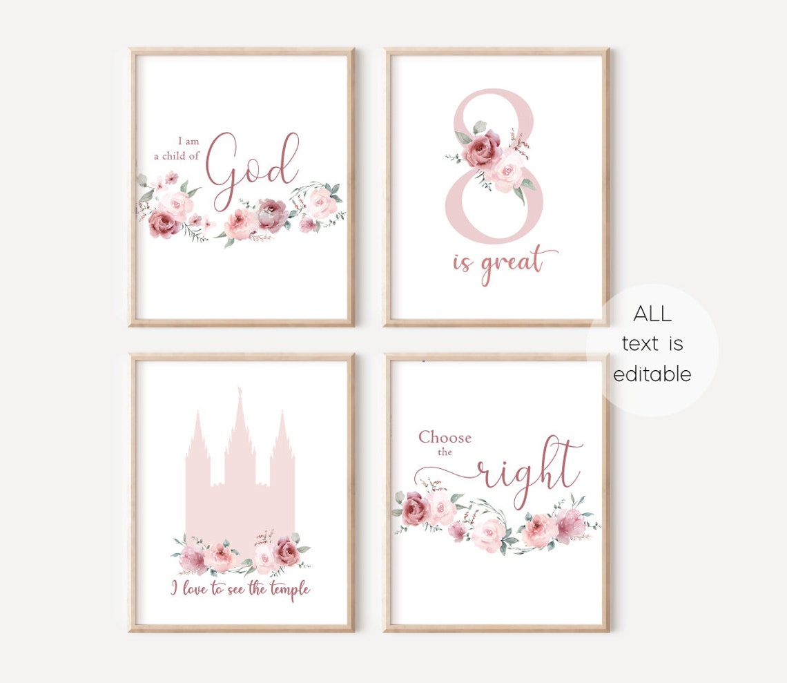Editable LDS Baptism Program, Poster Baptism, Choose the Right, I Love ...