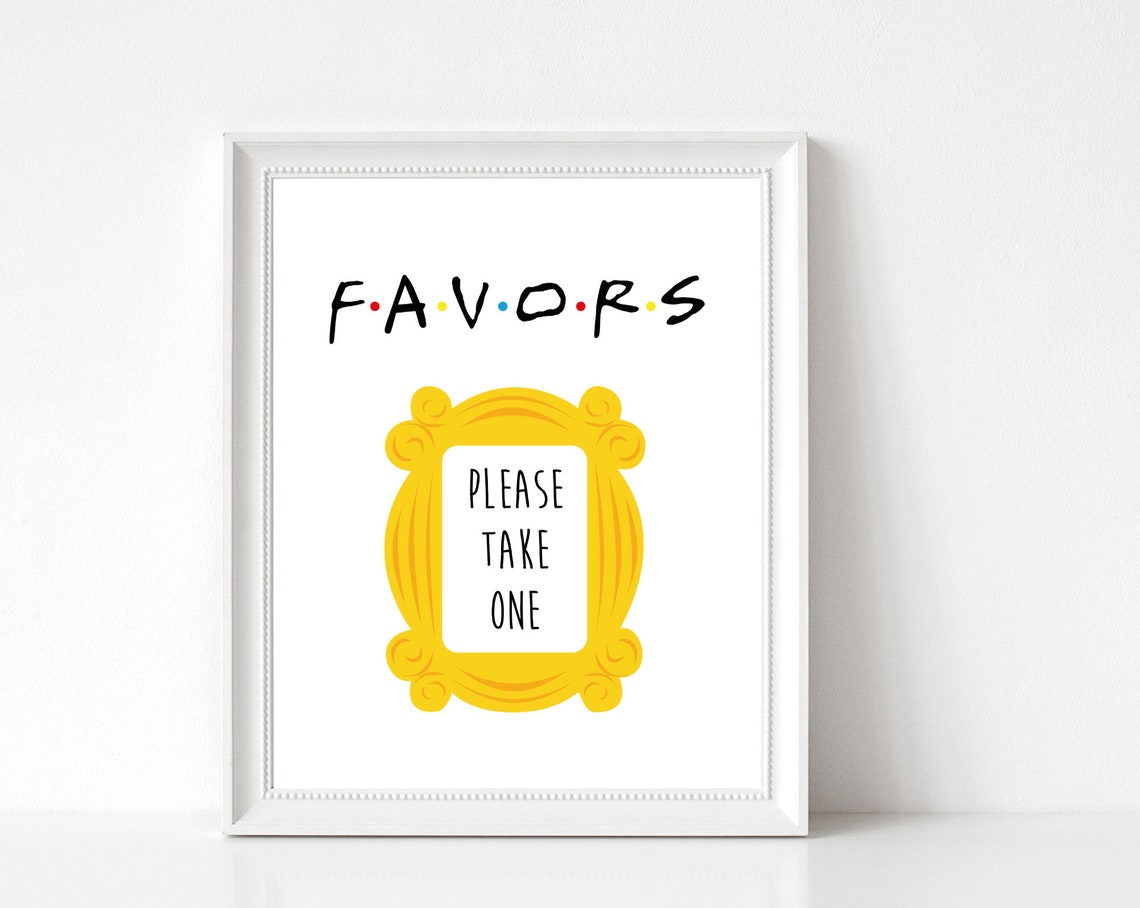 Friends Tv Show Bridal Shower Signs Bachelorette Signs - Etsy