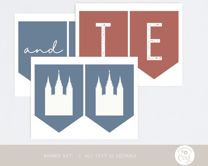 Temple and Priesthood Preparation Meeting Set, EDITABLE Invitation ...