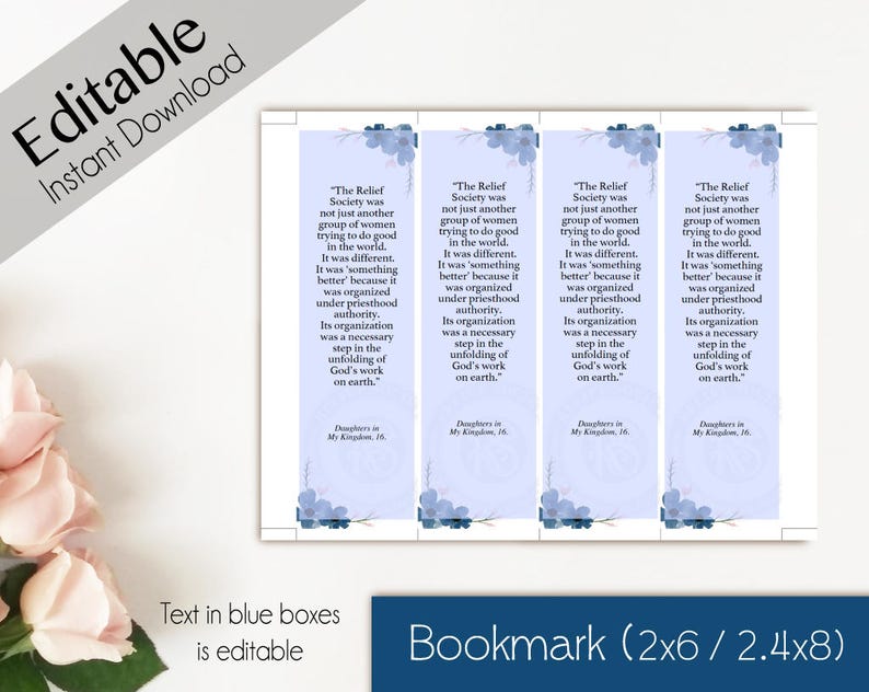 Relief Society Invitation Editable Invitation Editable | Etsy