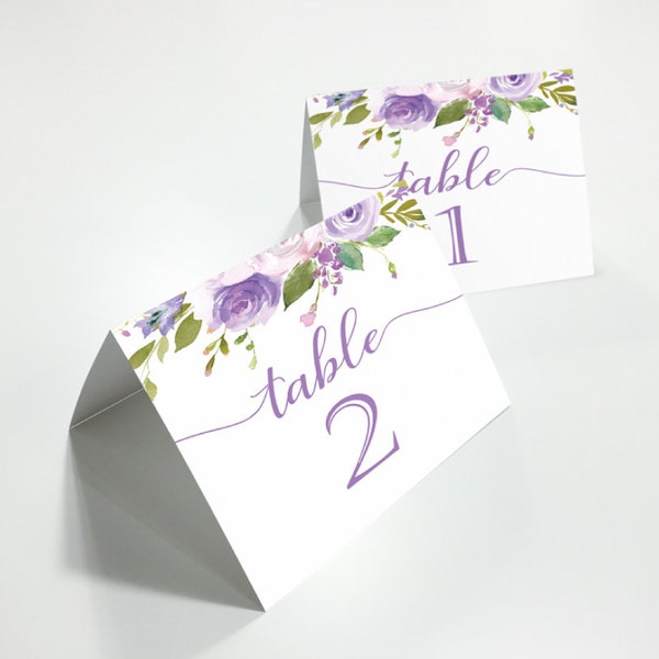 Table Number Tent - Etsy