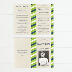 Editable Baptism Program, Baptism LDS Printable Digital, Songs Handout ...