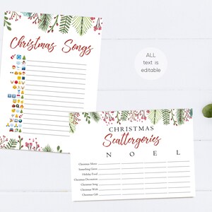 Christmas Games, Editable Christmas Games, Christmas Games Printable ...