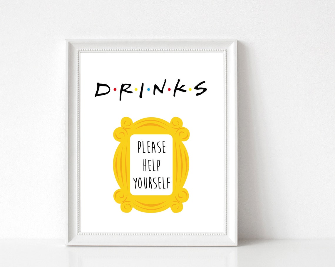 Friends TV Show Baby Shower Signs, Decor Set (digital Download) - Etsy